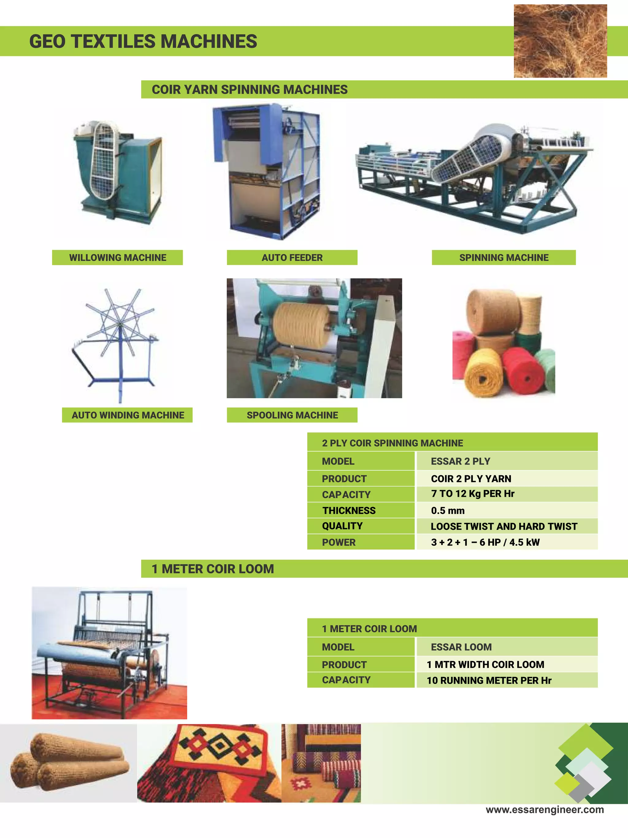 Coir Machine By Essar Engineers | PDF