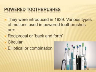 A look at the new toothbrush technologies seminar | PPTX