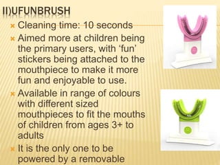 A look at the new toothbrush technologies seminar | PPTX