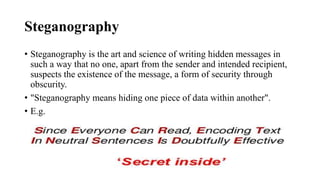 Steganography | PPTX