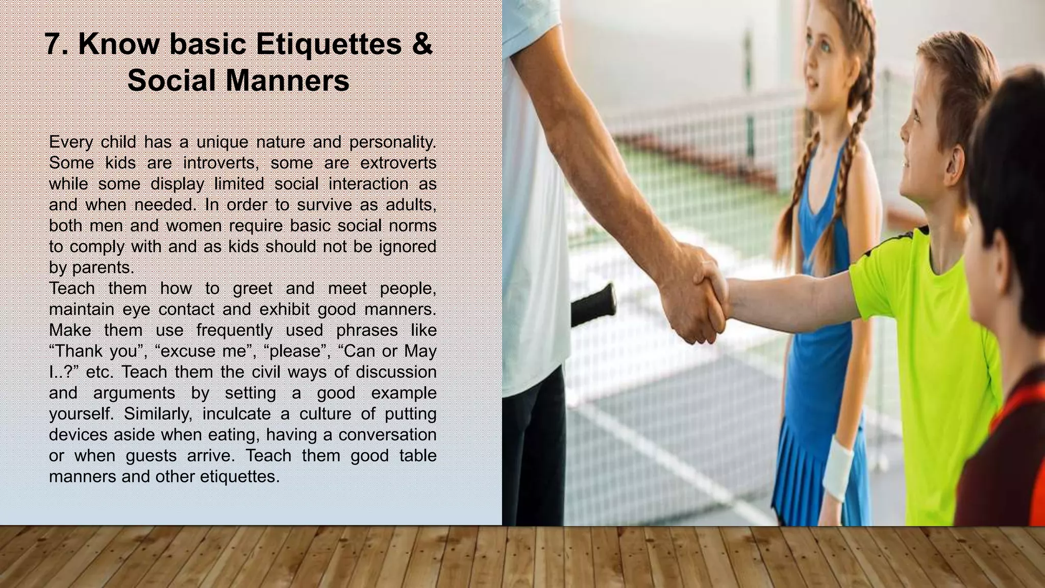 Basic Life Skills for Children | PPT