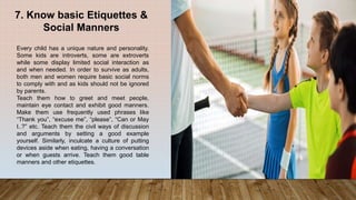 Basic Life Skills for Children | PPT