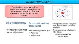 ATOMIC STRUCTURE AND PERIODIC TABLE | PPTX