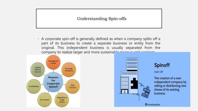 SPIN OFF IN A BUSINESS ORGANISATION | PPTX | Business Accounting ...