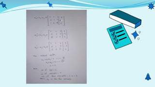 Linear Algebra and it's application (The Matrix) | PPT