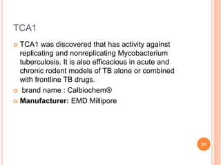 New agents for the treatment of drug resistant Mycobacterium ...