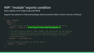 New and upcoming features in the Node.js module loaders | PDF