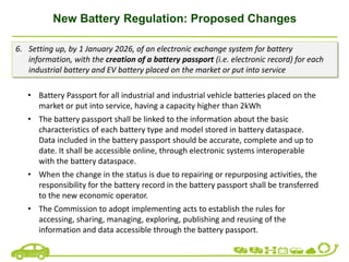 New battery Regulation Opportunities and Criticalities by COBAT | PDF