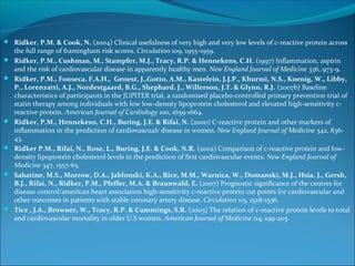 New biochemical markers of risk of Coronary Heart Disease (CHD) | PPT