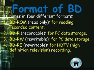 BLU - Ray Disk Ppt | PPTX