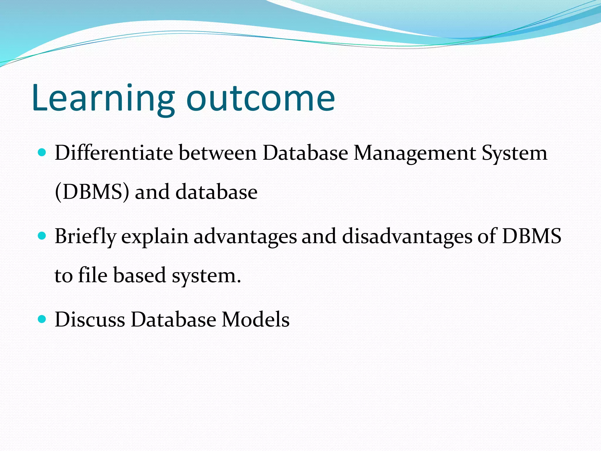Introduction To Database Pptx Databases Computer Software And