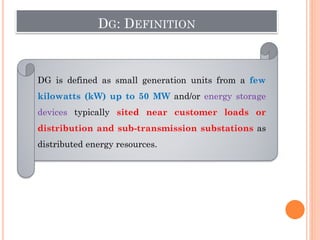 Integration of Renewable Distributed Generators in Distribution System | PDF