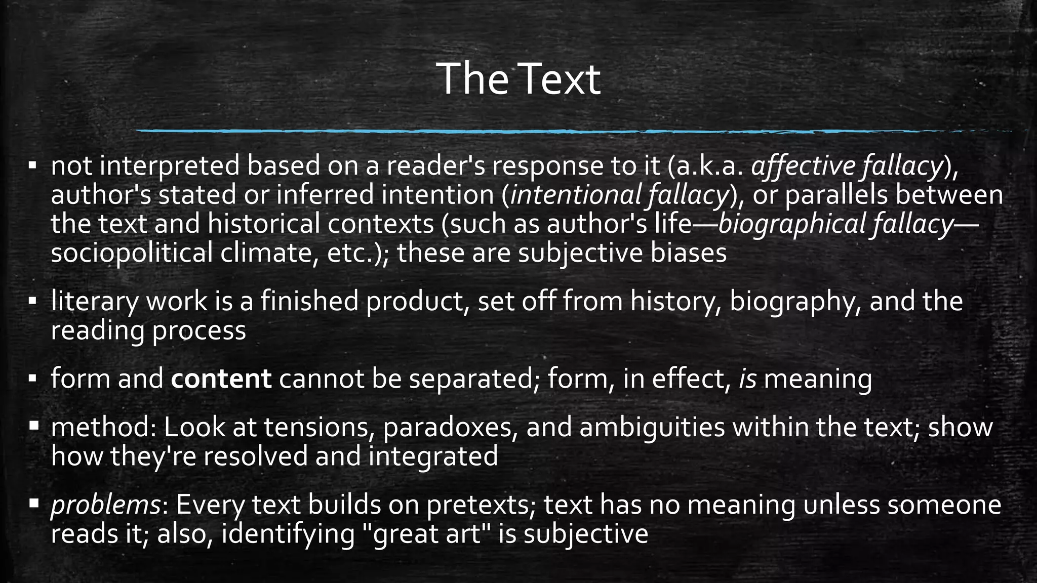 New criticism | PPTX