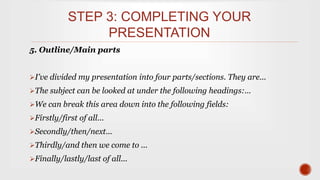 Designing and Delivering Oral Presentations | PPTX