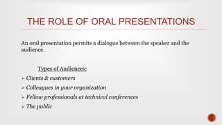 Designing and Delivering Oral Presentations | PPTX