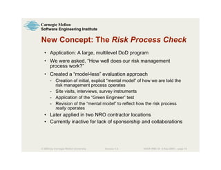 New directions in risk management at the SEI | PPT