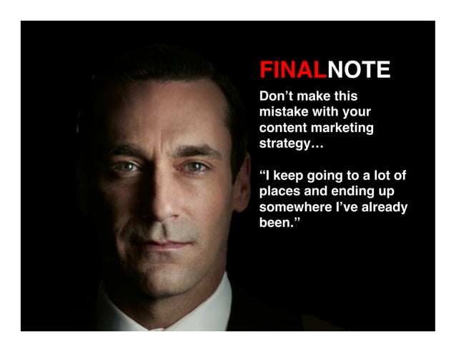 Don Draper's 3 Rules of Content Marketing | PPT