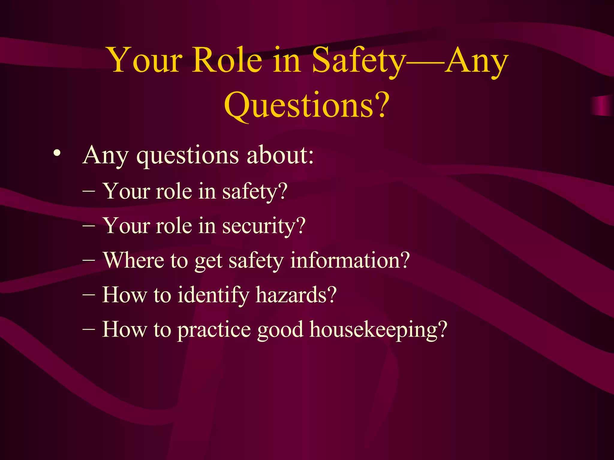 New Employee Safety Orientation | PPT