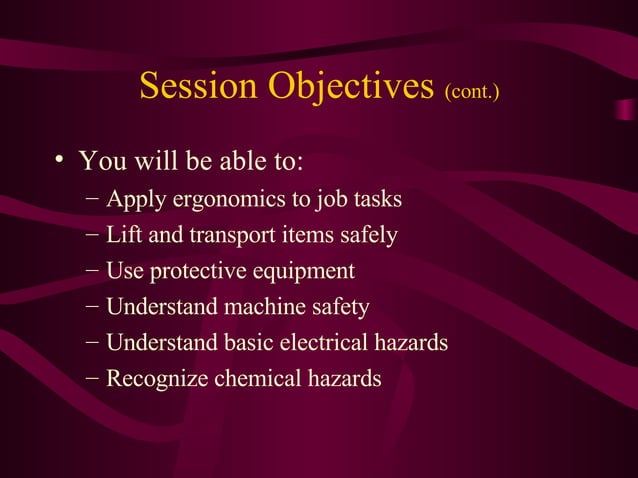 New Employee Safety Orientation | PPT | Human Resources | Business