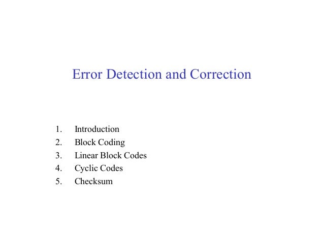 New Error Detection 2