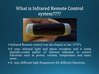 IR remote control system | PPTX