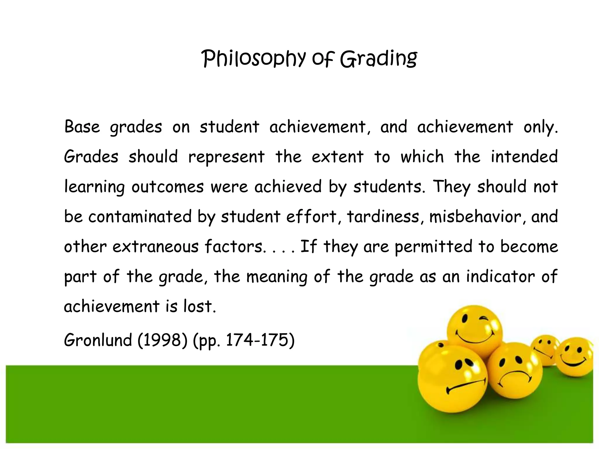 New grading and student evaluation.ppt | Educational Assessment | Education