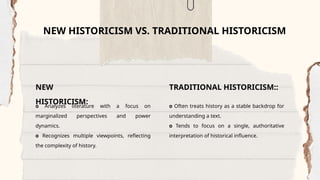 new Historicism Criticism for literary criticism | PPT