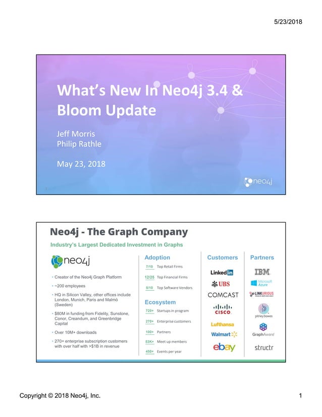 What's New In Neo4j 3.4 & Bloom Update | PDF