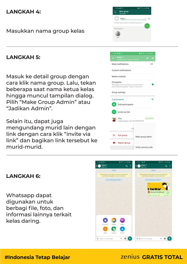 Panduan Penggunaan Whatsapp untuk KBM Daring | PDF