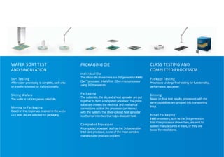 intel microprocessors manufacturing and generations | PPTX