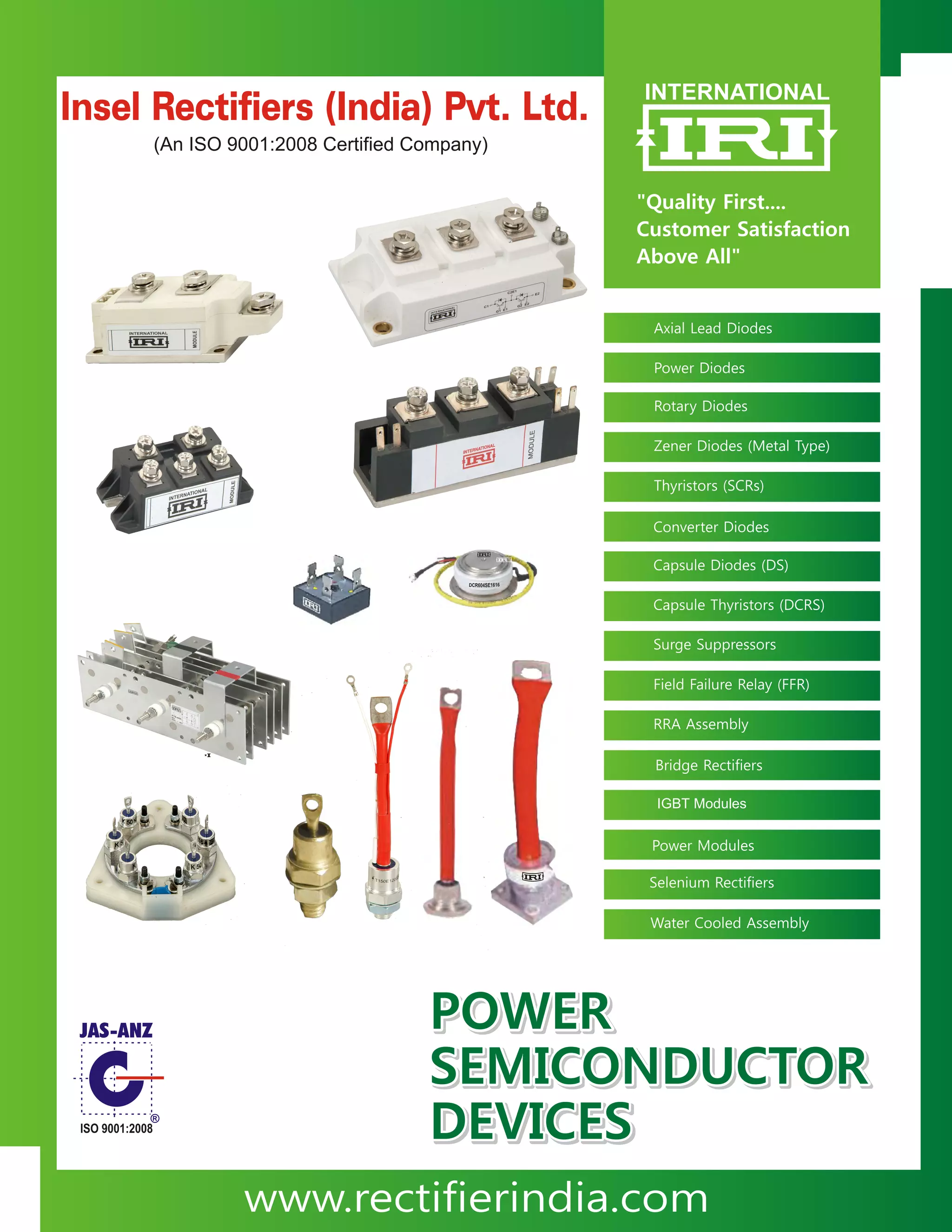Complete Range of Semiconductors and Rectifiers | PDF