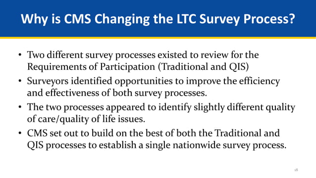 New Long Term Care Survey Process (LTCSP) PowerPoint and Speaker Notes ...