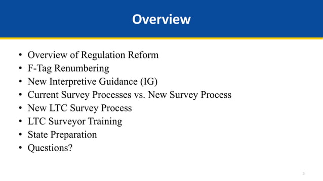 New Long Term Care Survey Process (LTCSP) PowerPoint and Speaker Notes ...