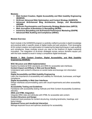 New Media and Digital Marketing Training in Kerala | PDF | Web Design and HTML | Internet