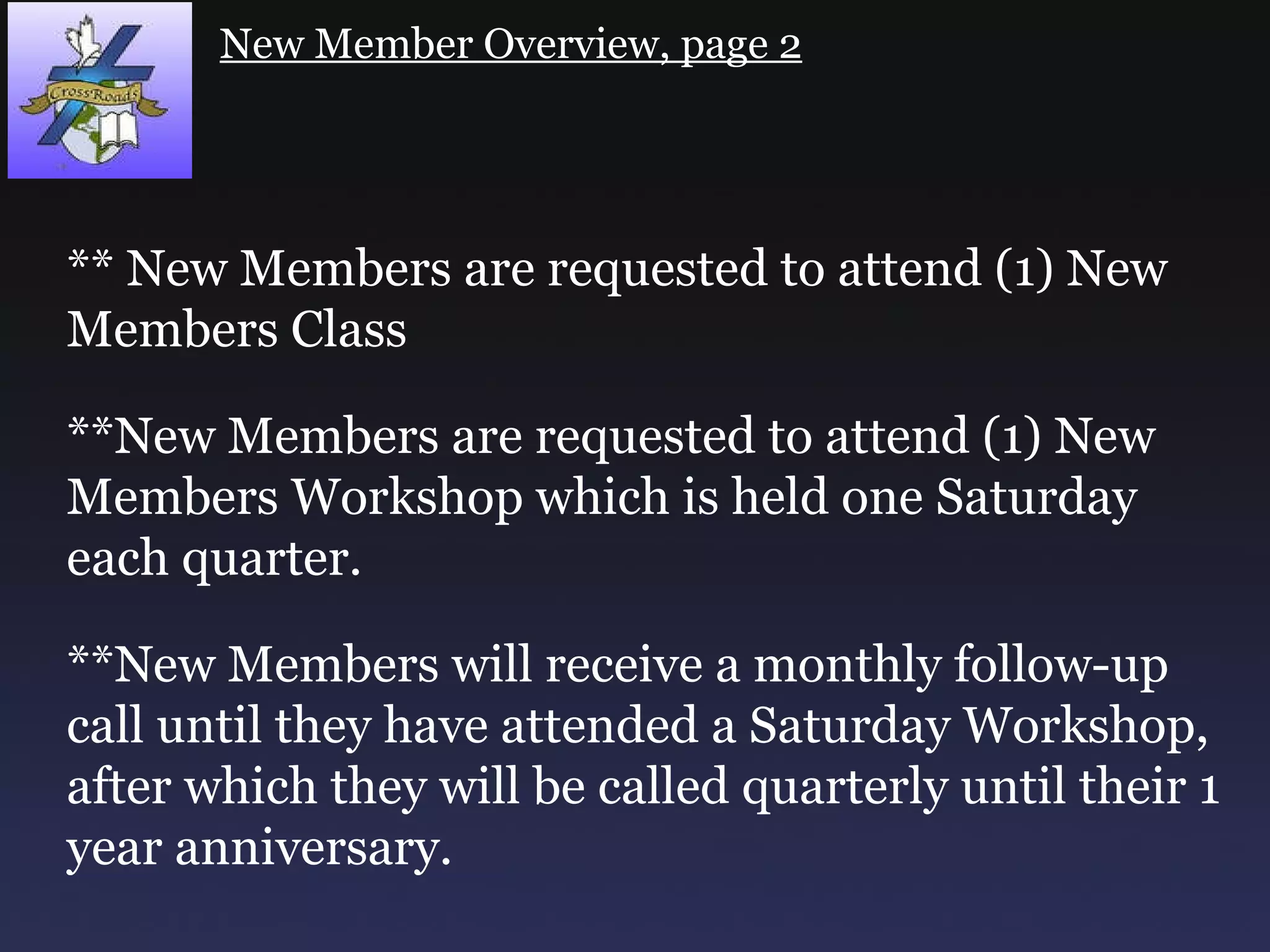 New Members Orientation | PPT