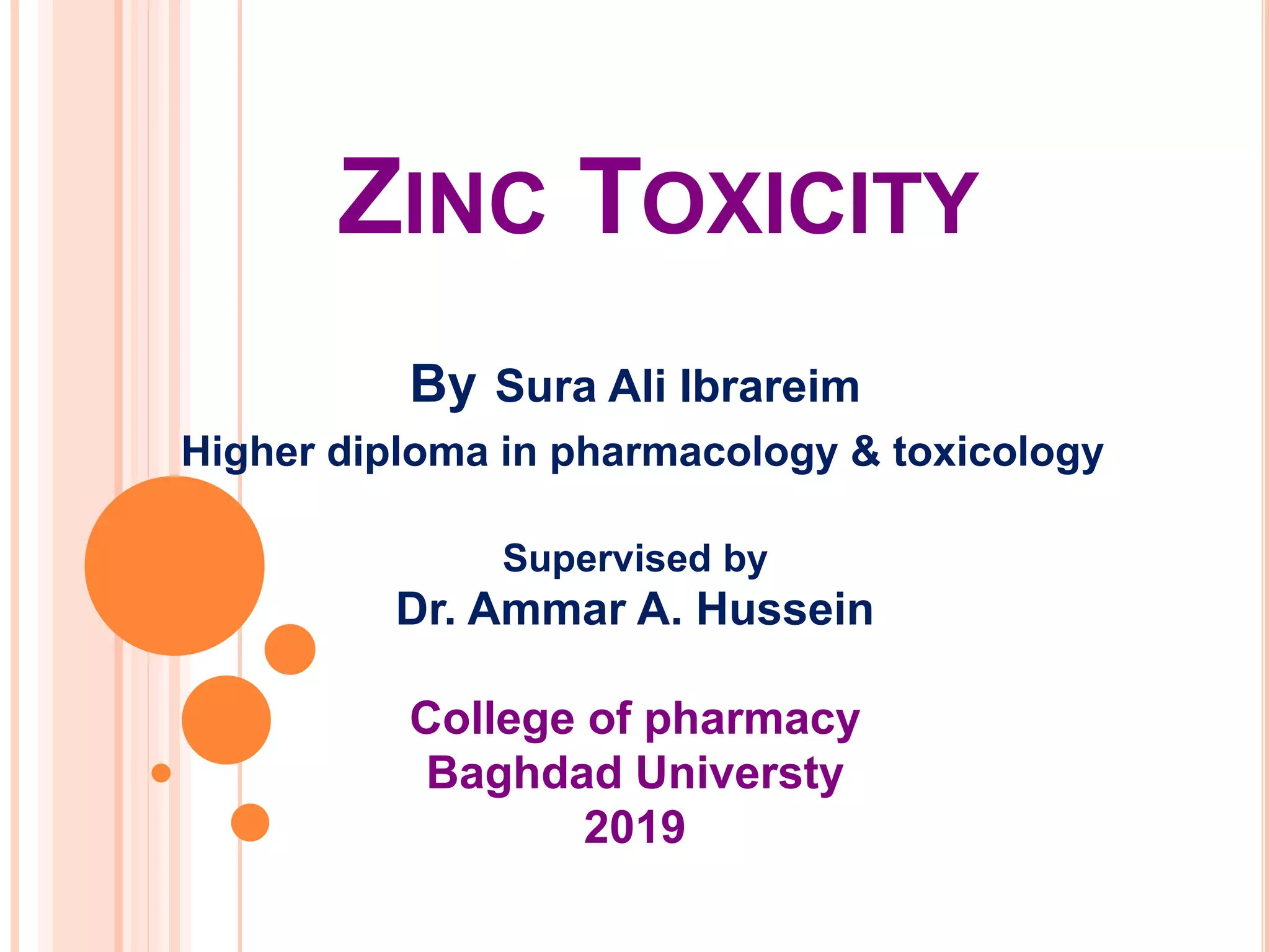 zinc toxicity | PPTX