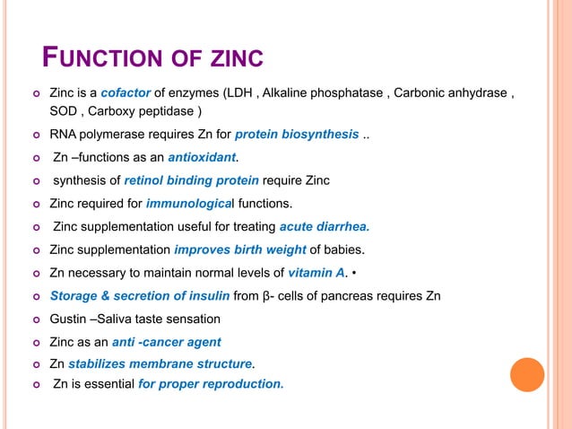 zinc toxicity | PPTX | Digestive Disorders | Diseases and Conditions