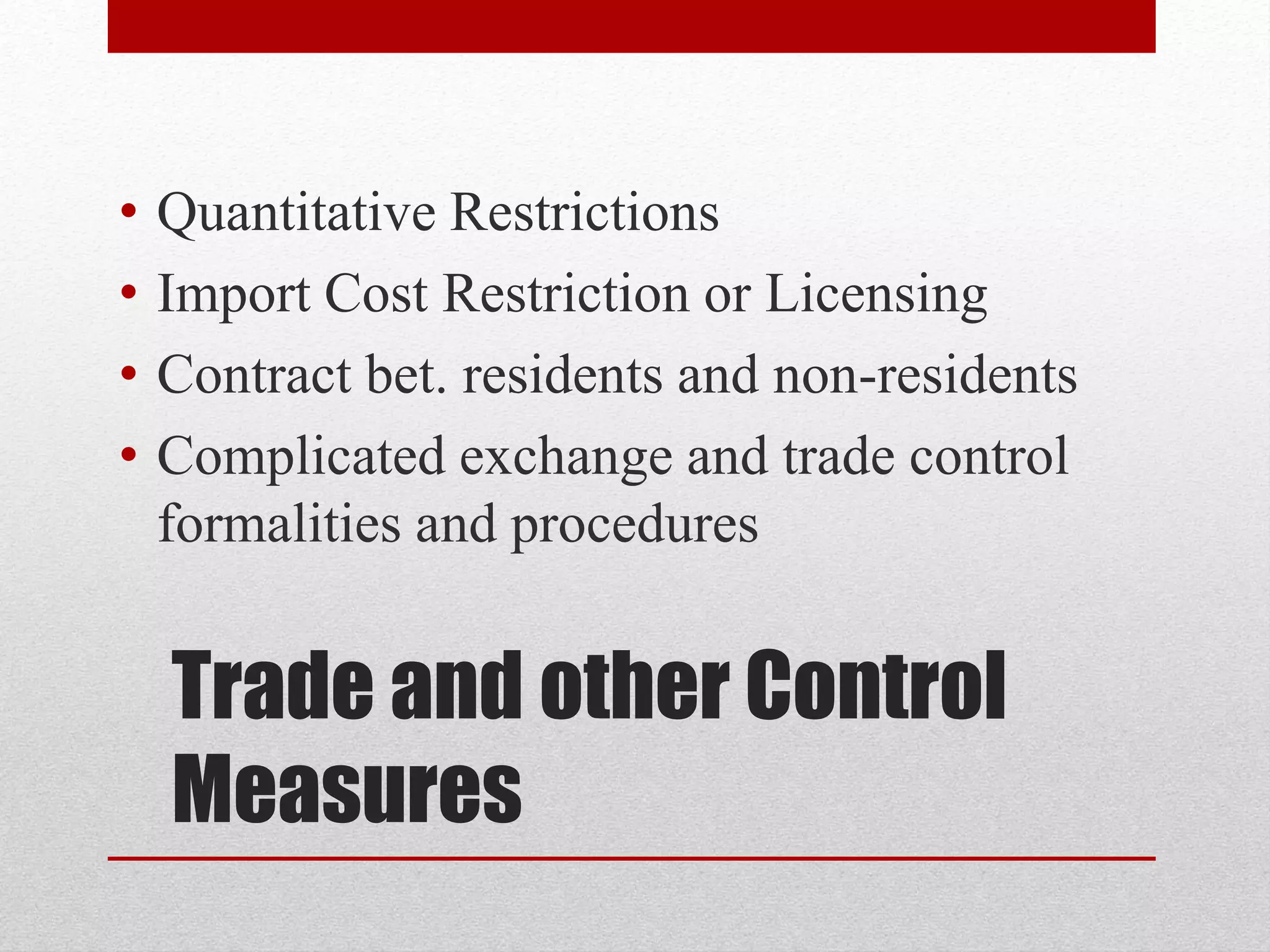 Exchange Controls | PDF
