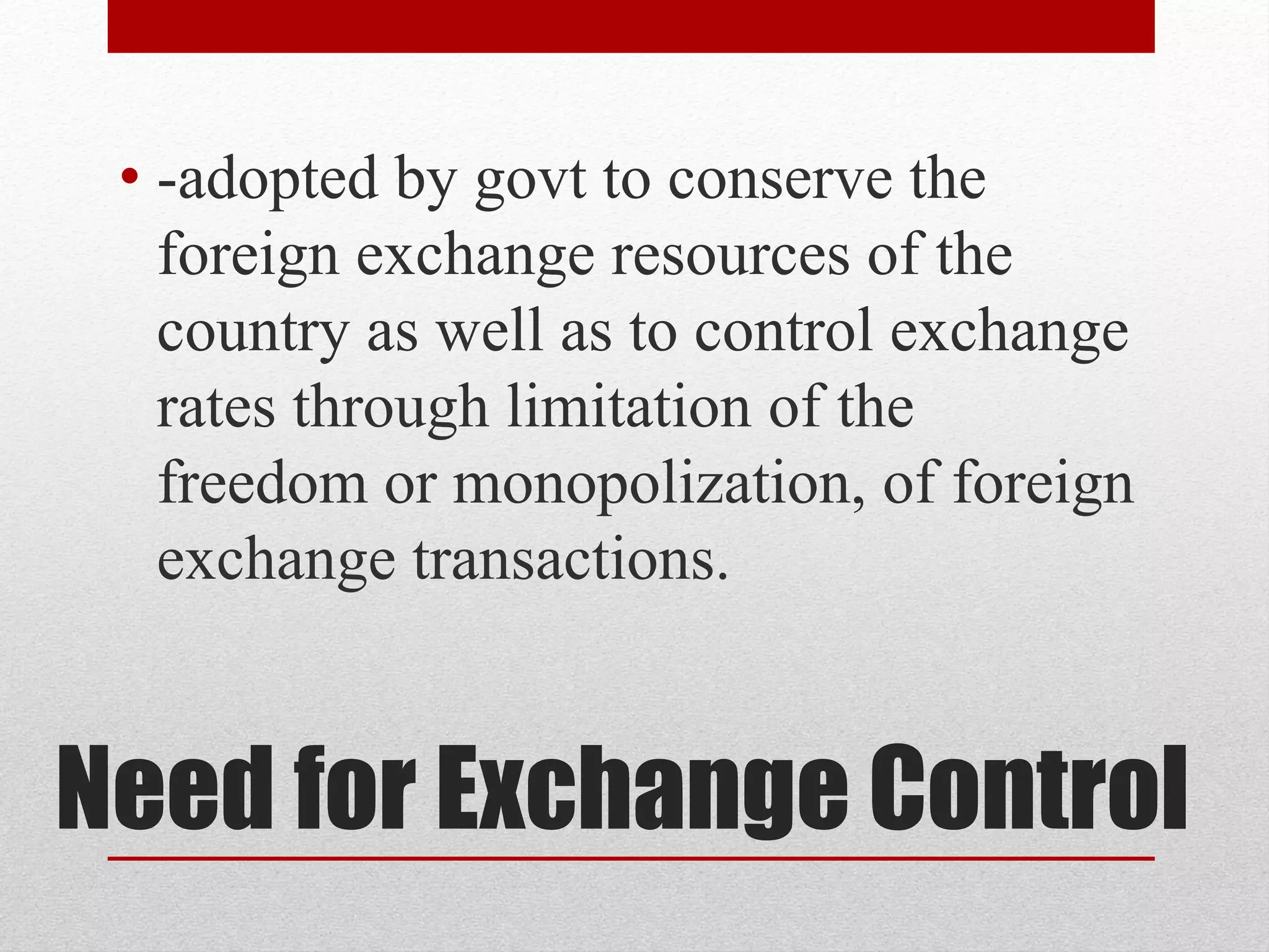 Exchange Controls | PDF