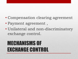 Exchange Controls | PDF