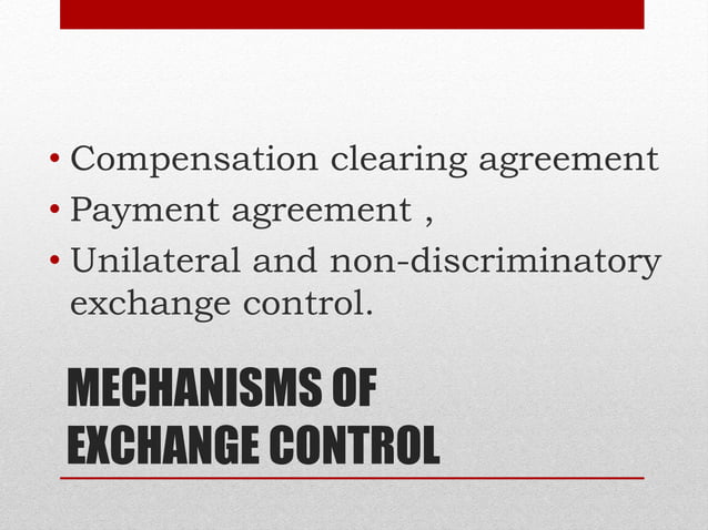 Exchange Controls | PDF