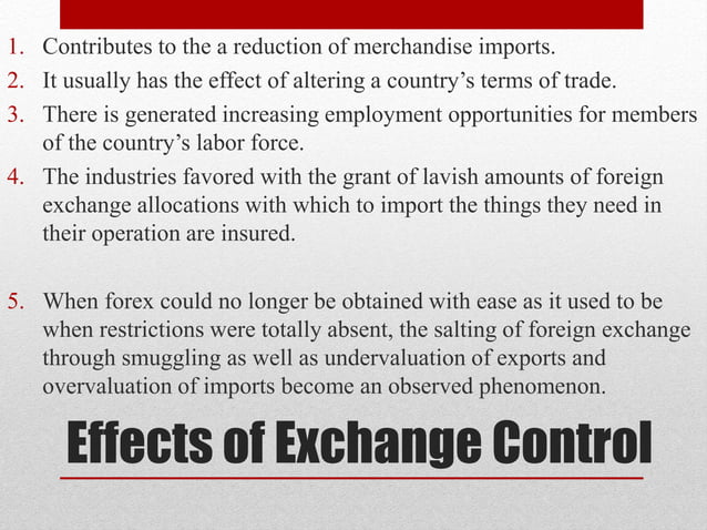 Exchange Controls | PDF