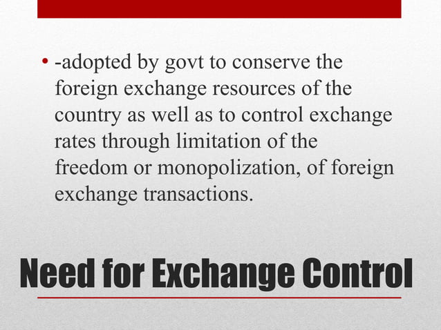 Exchange Controls | PDF