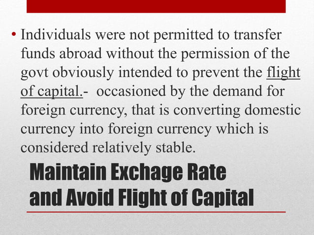 Exchange Controls | PDF