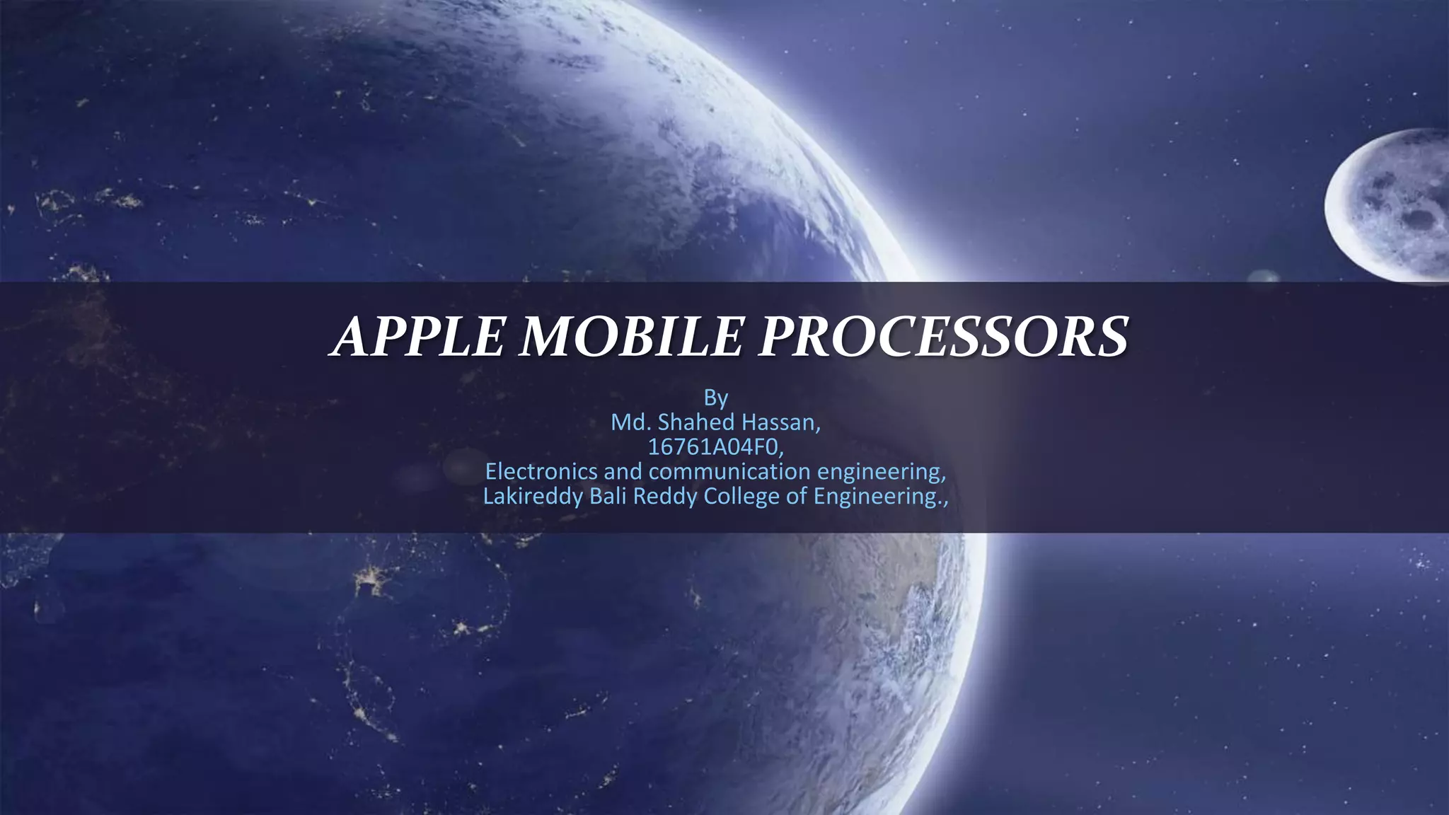 Apple mobile processors | PPTX