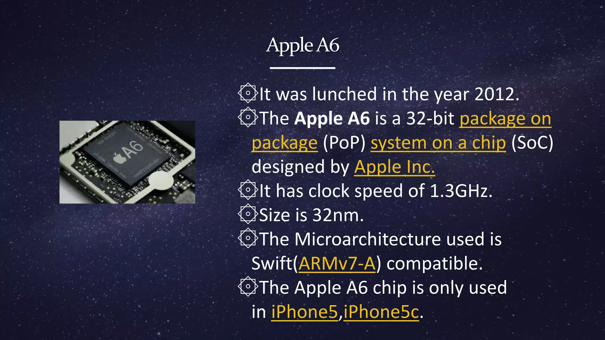 Apple mobile processors | PPTX