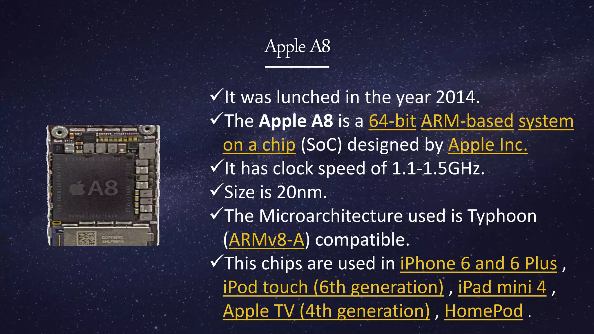 Apple mobile processors | PPT