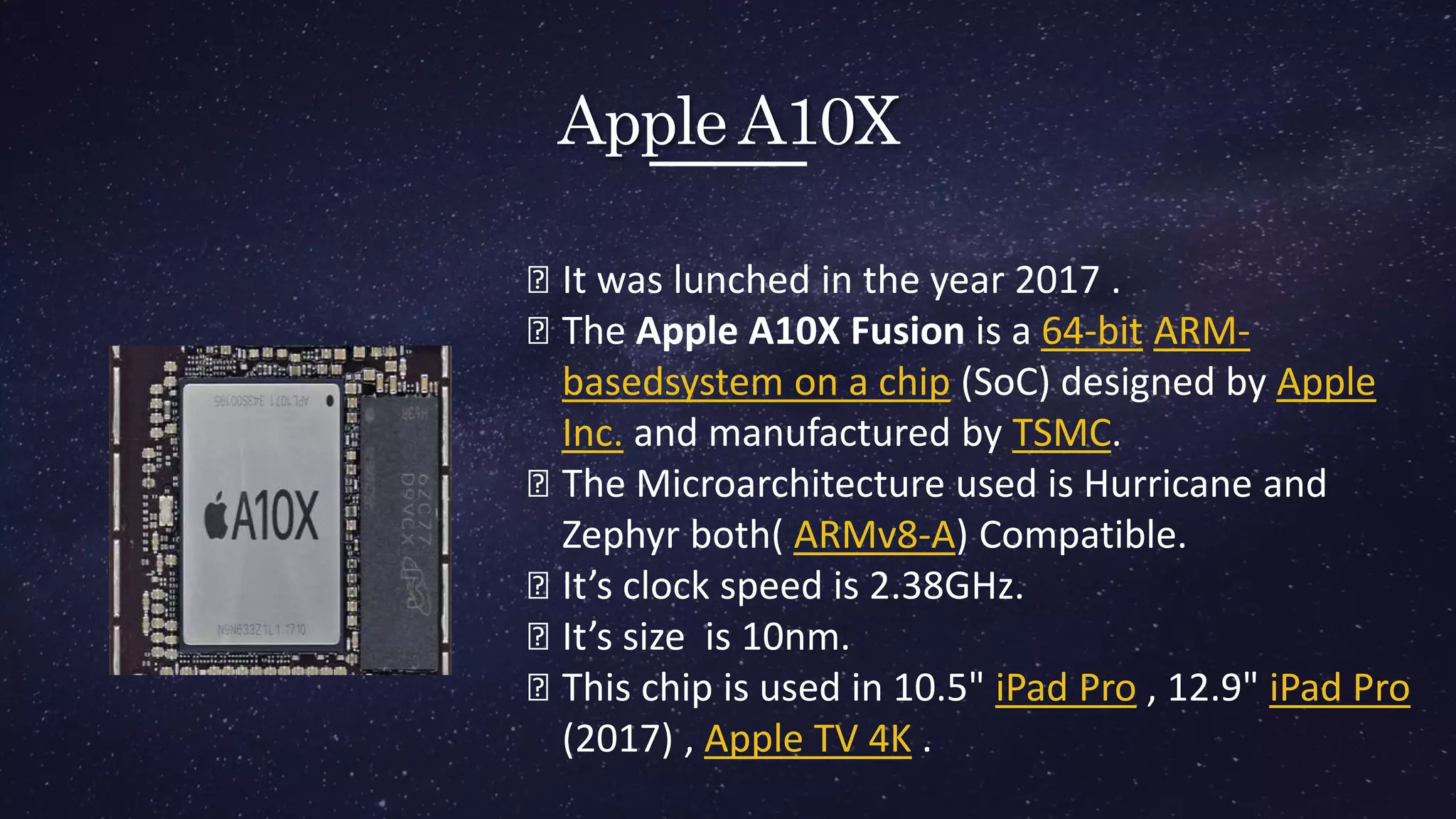Apple mobile processors | PPTX