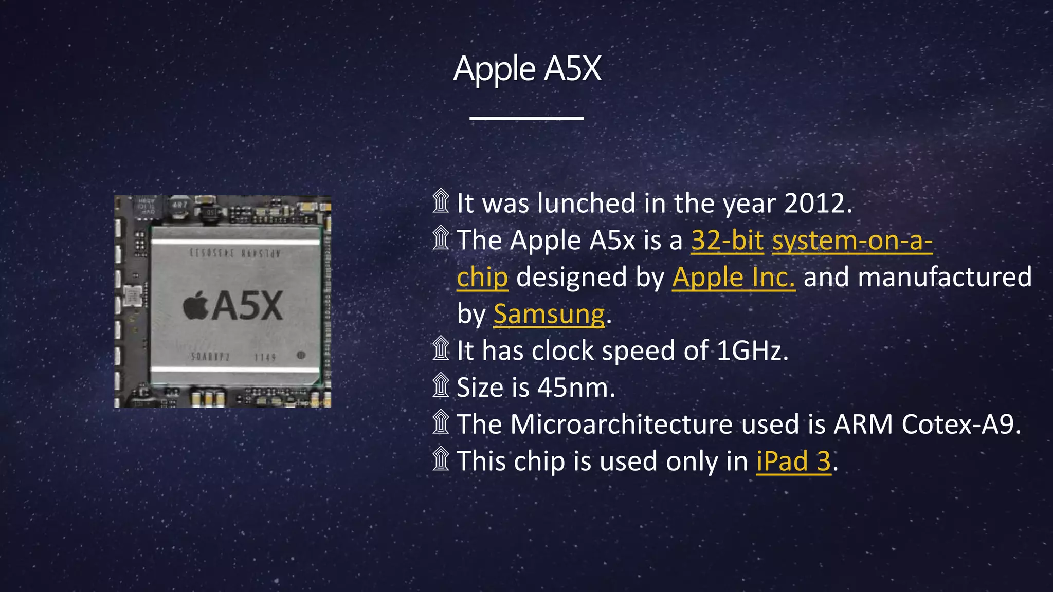 Apple mobile processors | PPTX