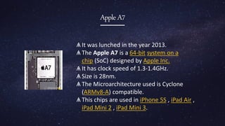 Apple mobile processors | PPTX